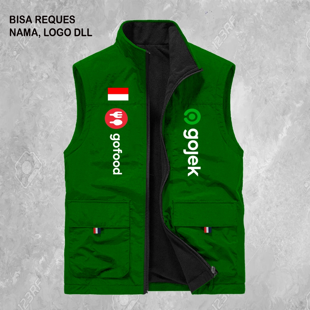 Jual Bisa Custom - Rompi Motor GO-Jek (gojek), Rompi Driver Tebal ...