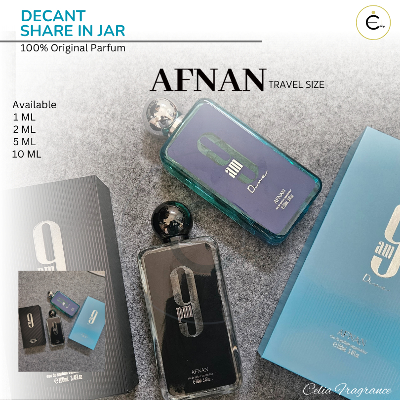 Jual AFNAN Decant (Share in Jar) – Decant AFNAN 9 PM AFNAN 9 AM dive ...