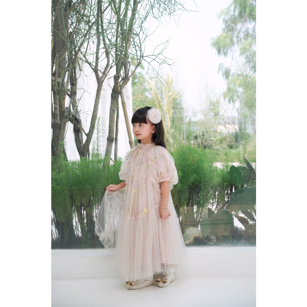 Jual Little Aura Label - Maple Dress In Soft Peach | Shopee Indonesia