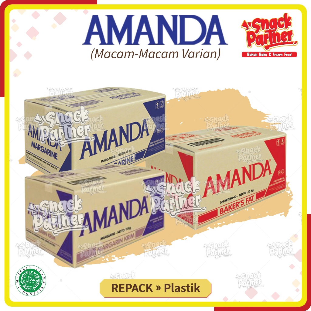 Jual AMANDA | MARGARIN KRIM / CREAM / BF BAKER'S FAT Repack Kiloan 250 ...