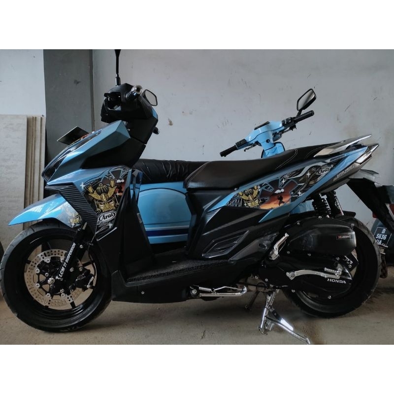 Jual STRIPING STICKER VARIO LED OLD 125/150 TRANSPARAN CUSTOM MOTIF ...