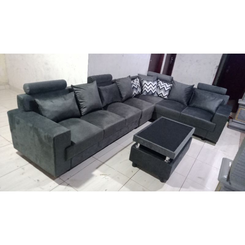 Jual SOFA SUDUT PETAK SOFA BLUDRU | Shopee Indonesia
