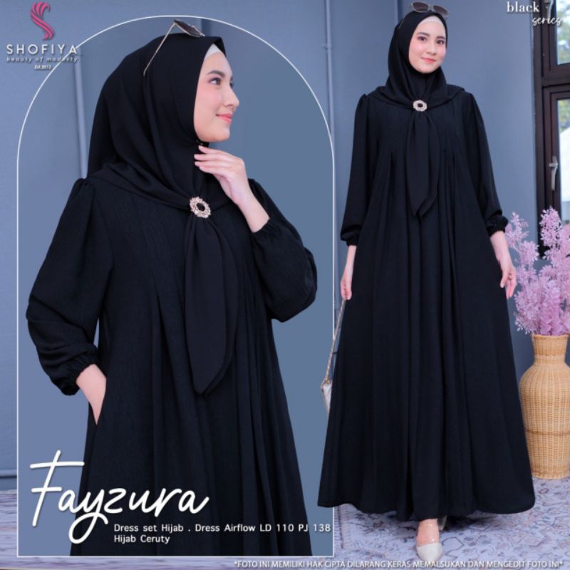 Jual Shofiya Dress Set Hijab Fayzura | Shopee Indonesia