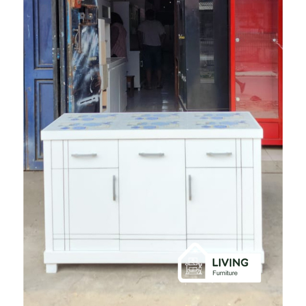 Jual Meja Kompor / Rak Piring / Kitchen Set 3 Pintu / Dapur / Rak ...