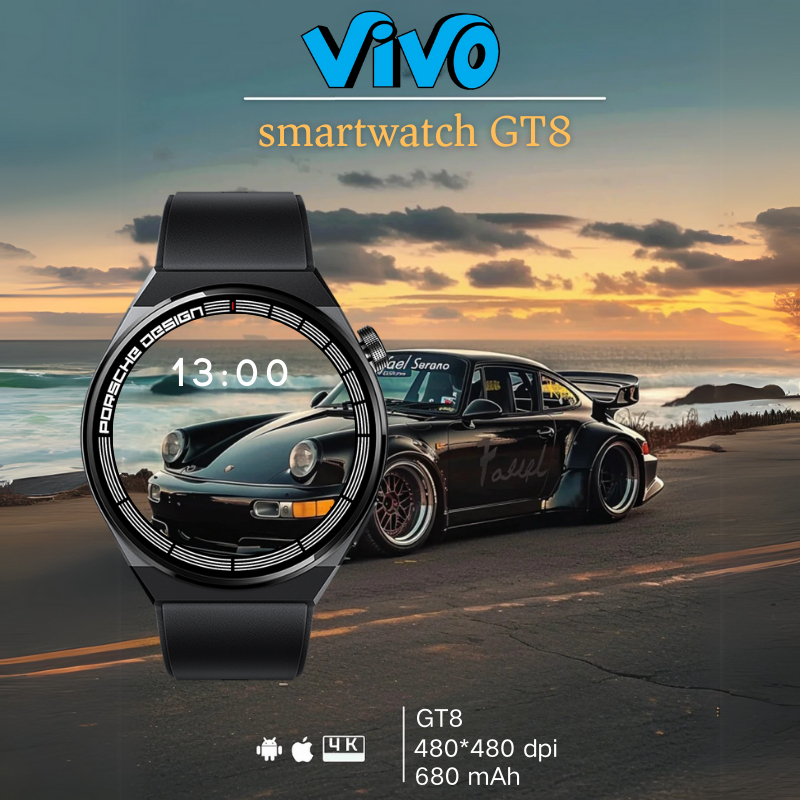 Jual 【⭐100% Original】VIVO Smartwatch GT8 Porsche Design max bluetooth telephone call watch men's ...