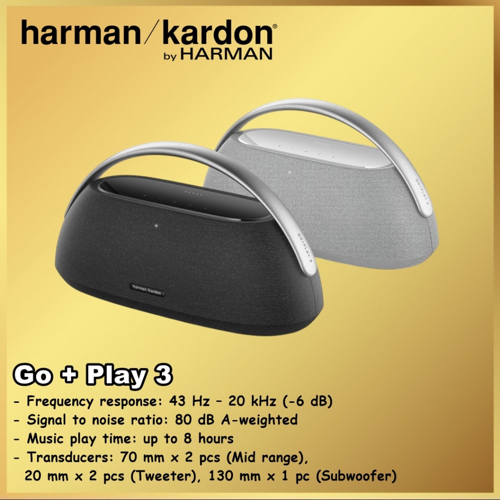 Jual Harman Kardon Go + Play 3 Portable Wireless Bluetooth Speaker Go+ ...