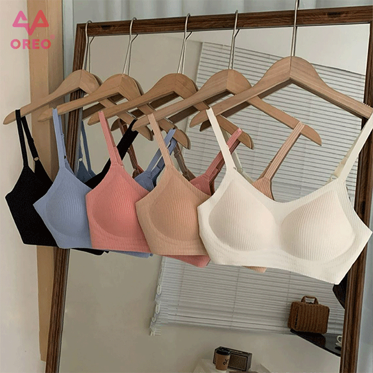 Jual OREO [1PCS] -621- BH Bra motif garis lurus Push Up Style Senam ...