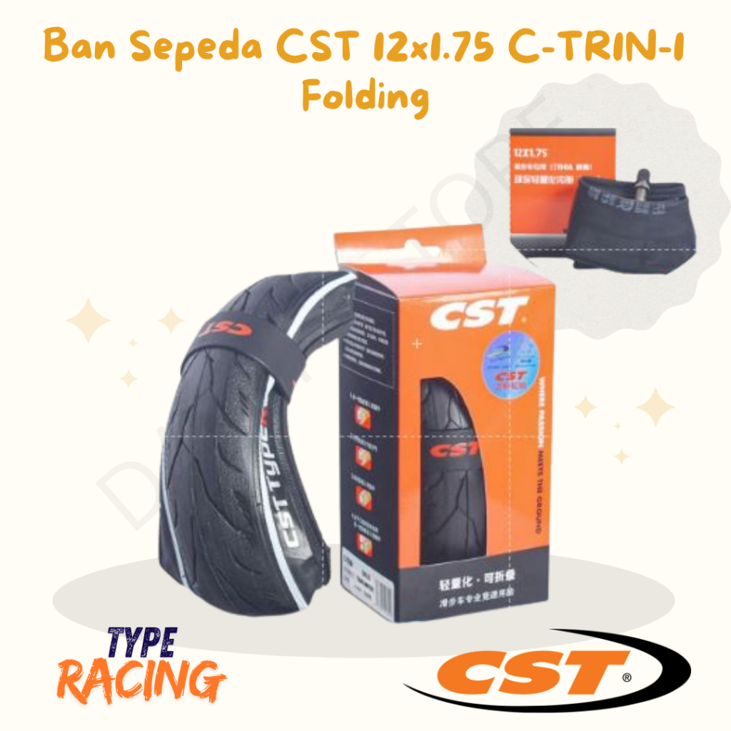 Jual Ban Sepeda CST Type Racing 12x1.75 C-TR1N-1 Pushbike Balance Bike | Shopee Indonesia