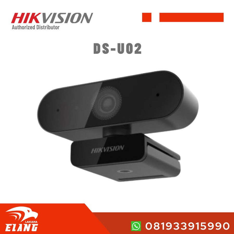 Jual HIKVISION DS-U02 Webcam Web Camera 2MP Built-in Mic Black | Shopee ...