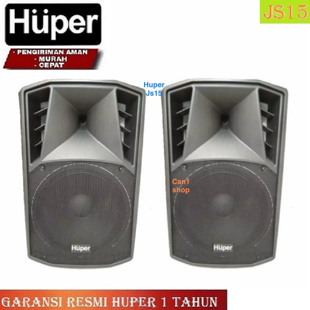 Jual Speaker Aktif 15 Inch HUPER JS15 / JS 15 Original 600 Watt 1 Pasang | Shopee Indonesia