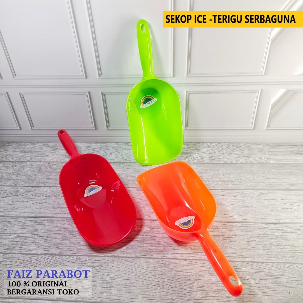 Jual SEKOP ICE RAINBOW Plastik Multifungsi / Sendok Plastik Es Batu ...