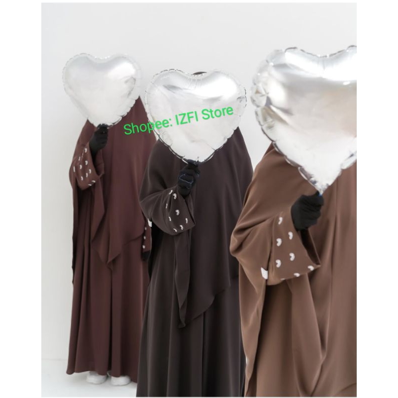 Jual Barkha project Signature Sistabaya Eira Abaya Khimar Bandana ...