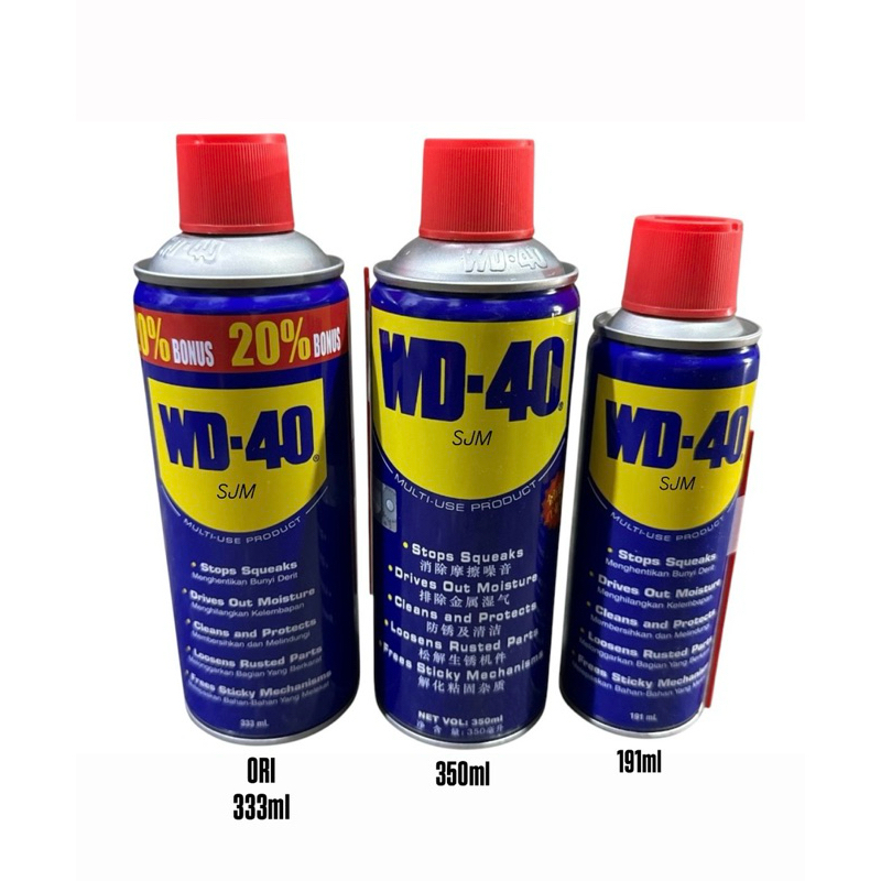 Jual WD-40 ORI 333ml , 350ml , KECIL 191ml Pelumas Anti Karat / Multi Purpose Oil | Shopee Indonesia