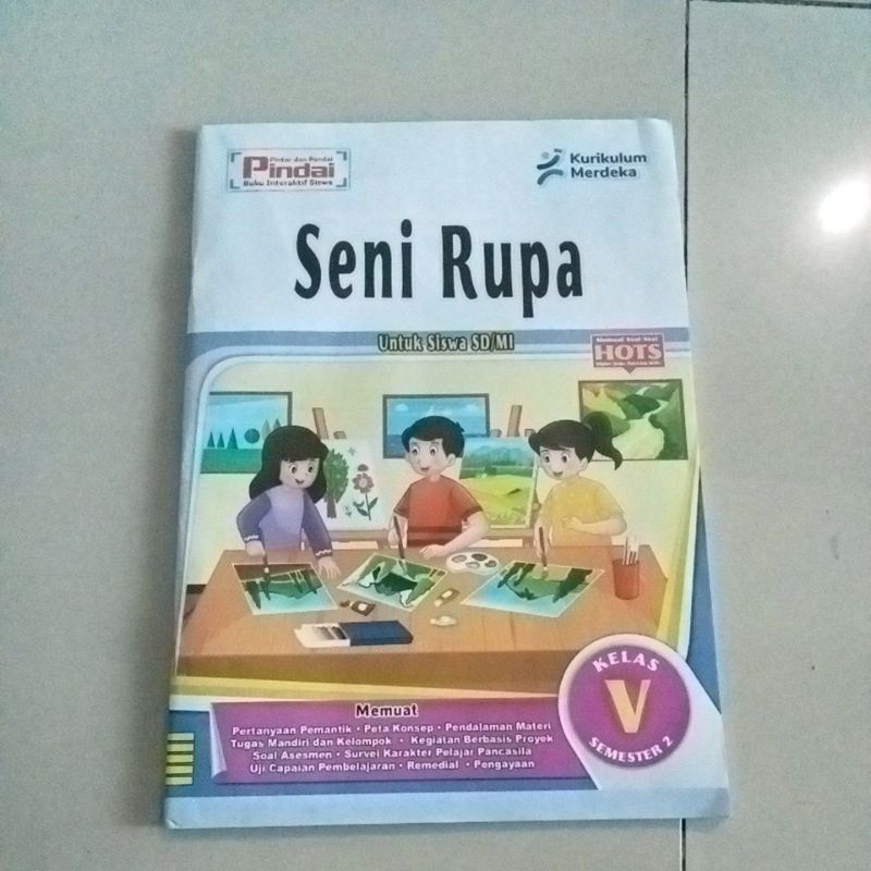 Jual buku seni rupa kelas 5 SD kurikulum merdeka pindai Arya duta semester 2 | Shopee Indonesia