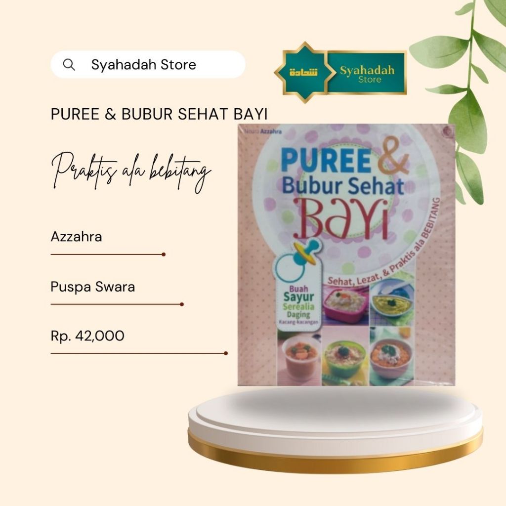 Jual BUKU PUREE DAN BUBUR SEHAT BAYI BUKU MURAH | Shopee Indonesia