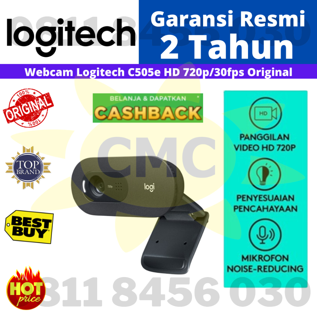 Jual Logitech C505e Webcam HD 720p/30fps C 505e ORIGINAL QuickCam | Shopee Indonesia