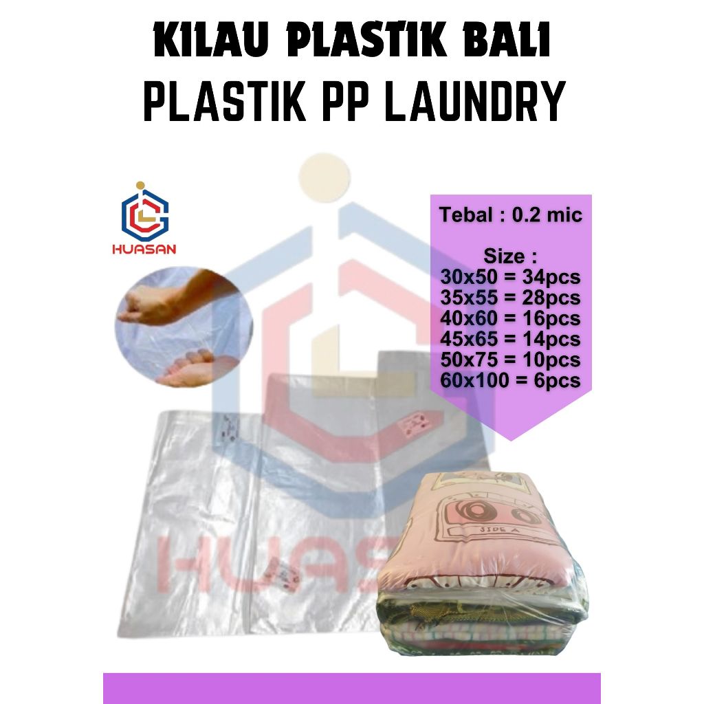 Jual Plastik Laundry / Plastik PP Laundry / Plastik Laundry Kiloan / kantong Plastik PP Bening ...