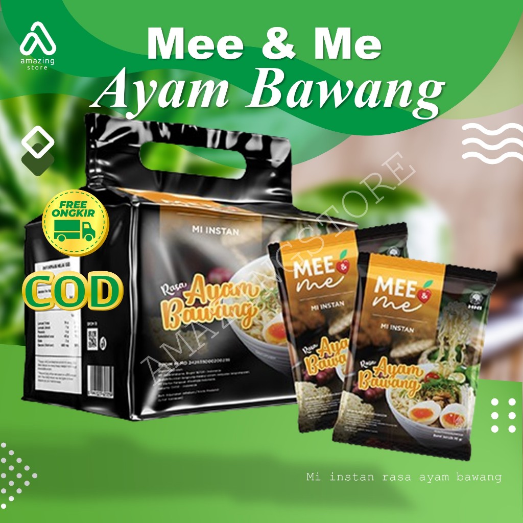Jual Mee & Me Mie Instan HNI Isi 40 | Rasa Ayam Bawang | Mie Sehat Rendah Gluten | Shopee Indonesia