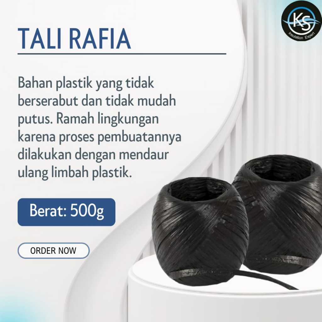 Jual Tali Rafia | 500gr | Tali Rafia Hitam | Tali Pengikat | Kuat ...