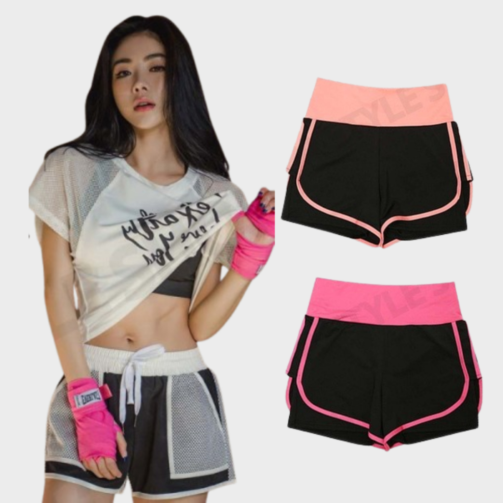 Jual Oppa Style Shop Dual Layer Celana Pendek Boxing Sport Training ...