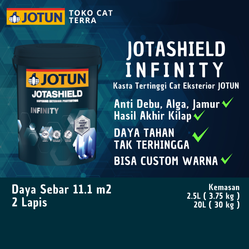Jual JOTUN JOTASHIELD INFINITY - Cat Tembok Eksterior Daya Tahan ...