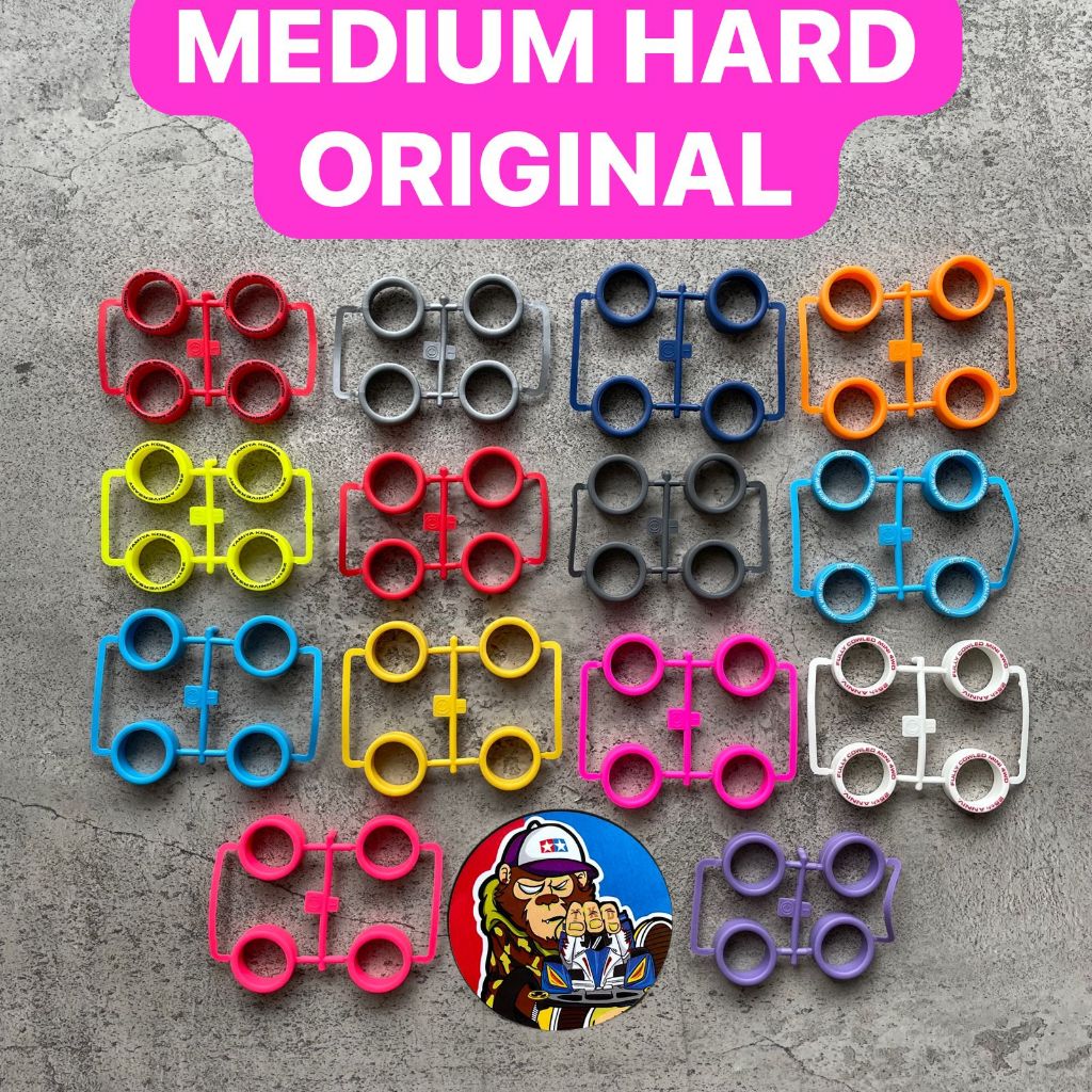 Jual Ban ORIGINAL Tamiya Medium Hard - isi 2 pcs (sepasang) | Shopee ...