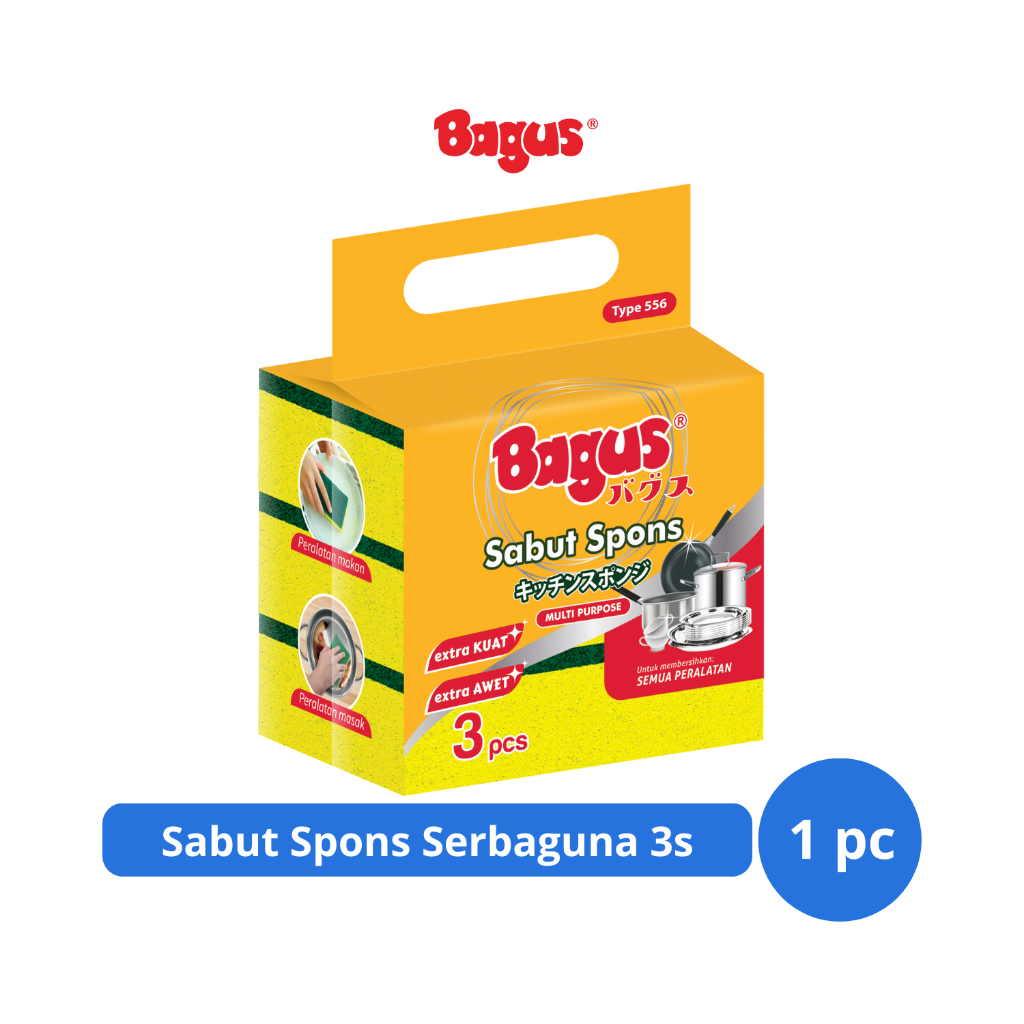Jual Bagus Sabut Spons Serbaguna (Tipe 556) 3s | Shopee Indonesia