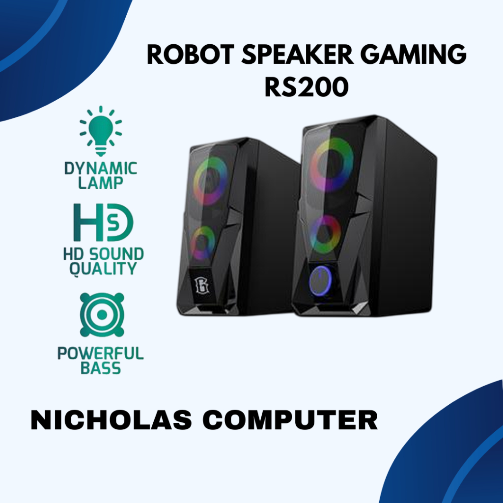 Jual ROBOT RS200 GAMING SPEAKER AKTIF PC COMPUTER LAPTOP WITH AUX 3.5MM ...