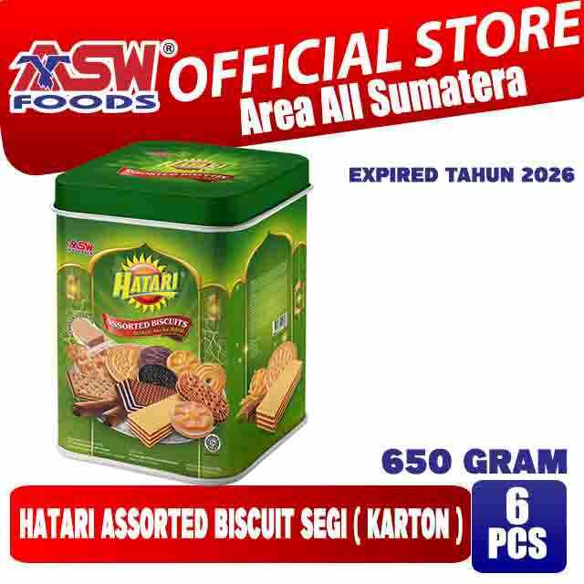 Jual Hatari Assorted Biscuit Segi 650 Gram ( Karton ) - 6 Pcs | Shopee ...