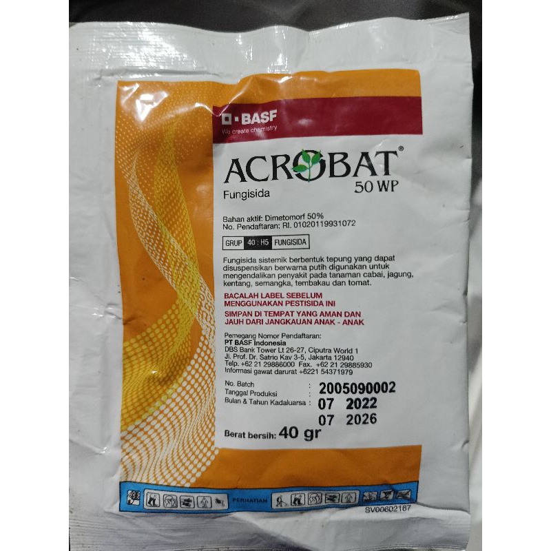 Jual ACROBAT 50WP fungisida 40gr. | Shopee Indonesia