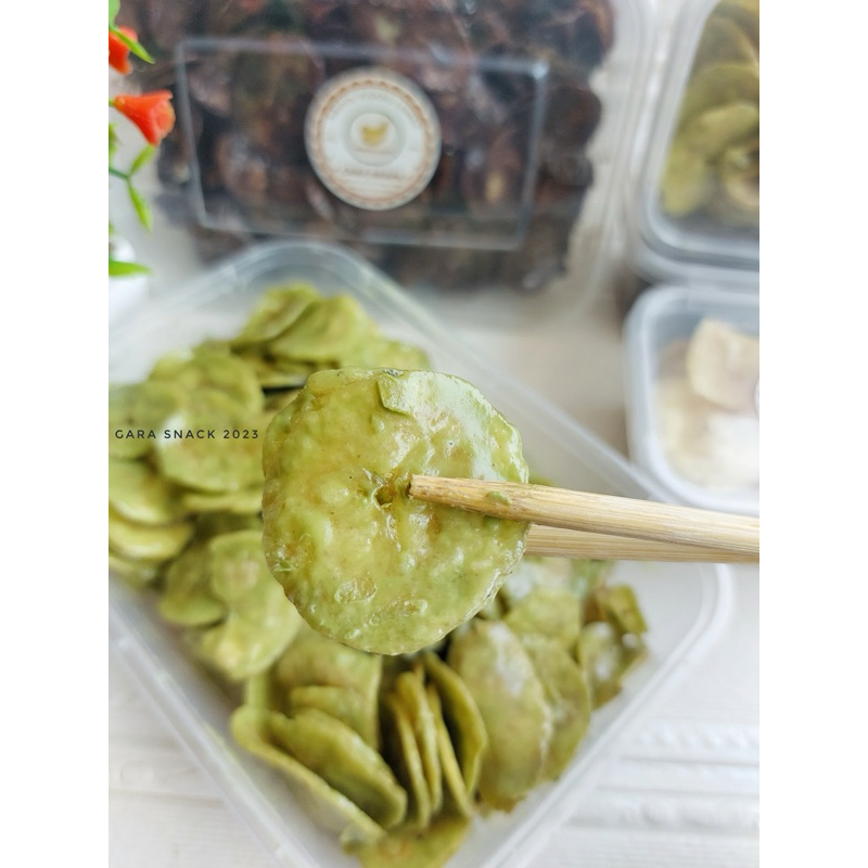 Jual Banana chips lumer dan renyah rasa matcha 250gr | Shopee Indonesia