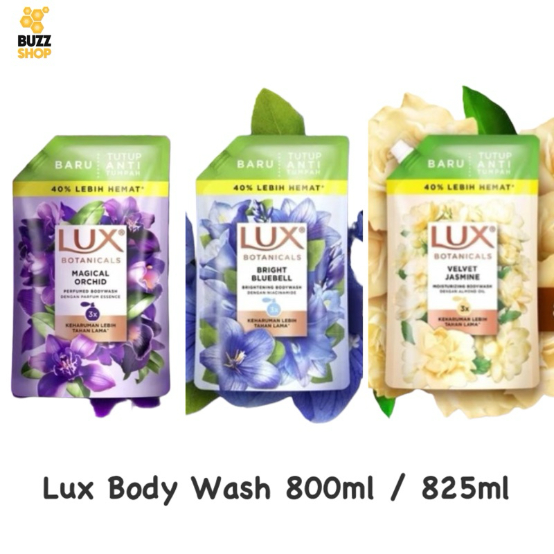 Jual Lux Body Wash Sabun Mandi Cair Refill Magical Orchid/Bright Bluebell/Velvet Jasmine ...