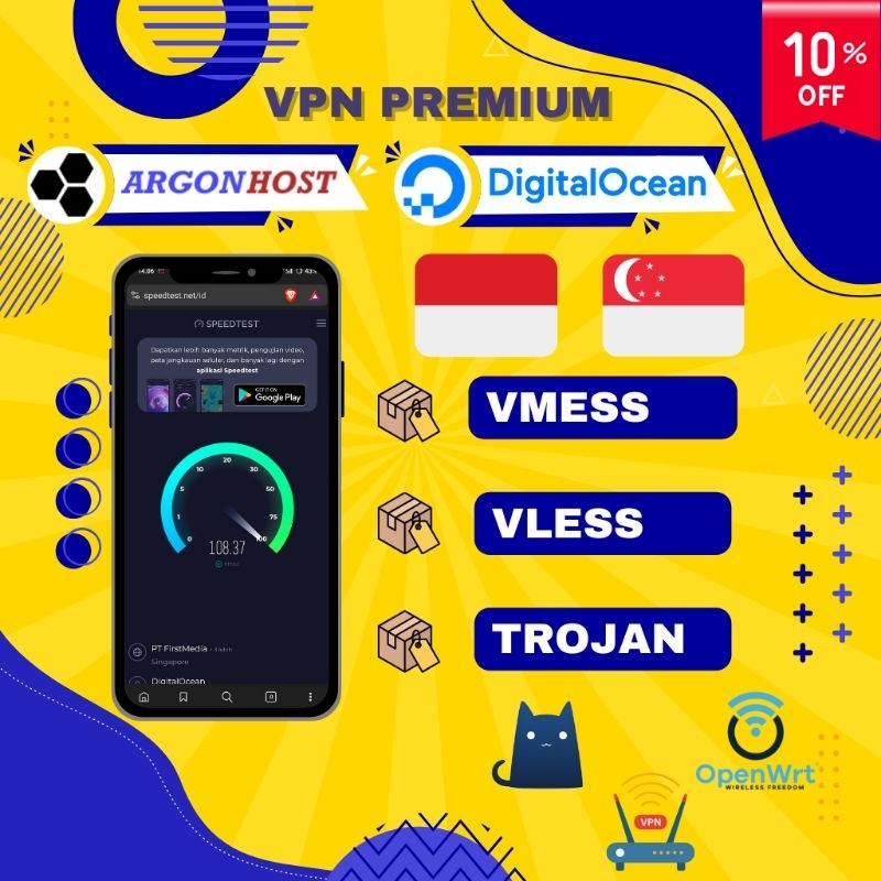 Jual stb openwrt akun premium vmess vless trojan BERKUALITAS || TERMURAH | Shopee Indonesia