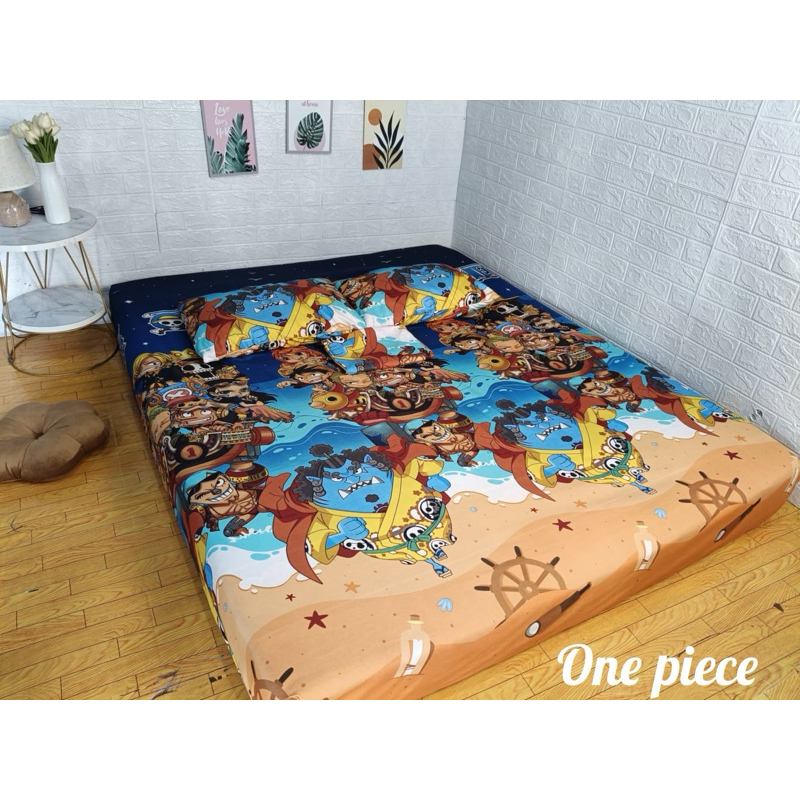 Jual sprei sudut karet spesial edisi ONE PIECE bahan polymicro diaperse ...