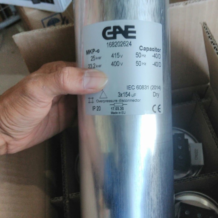 Jual Capacitor Bank MKPC 25kvar Kapasitor GAE 25 kvar 415V MKP-C 50hz | Shopee Indonesia