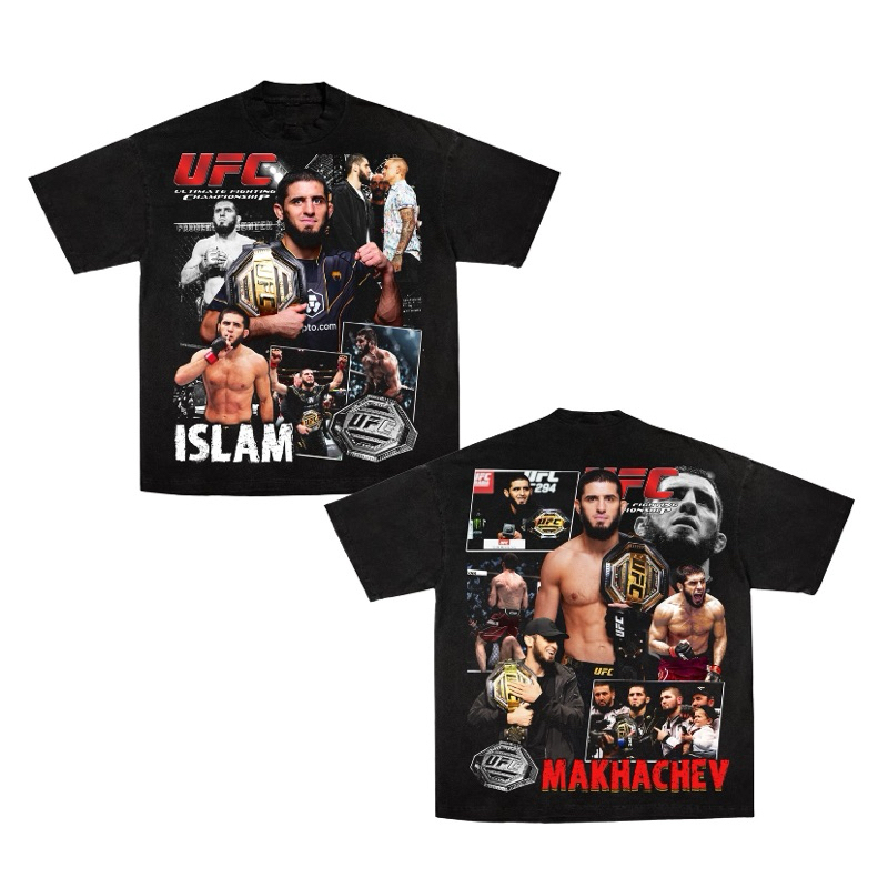 Jual TSHIRT OVERSIZED UFC ISLAM MAKHACHEV HITAM PREMIUM | Shopee Indonesia