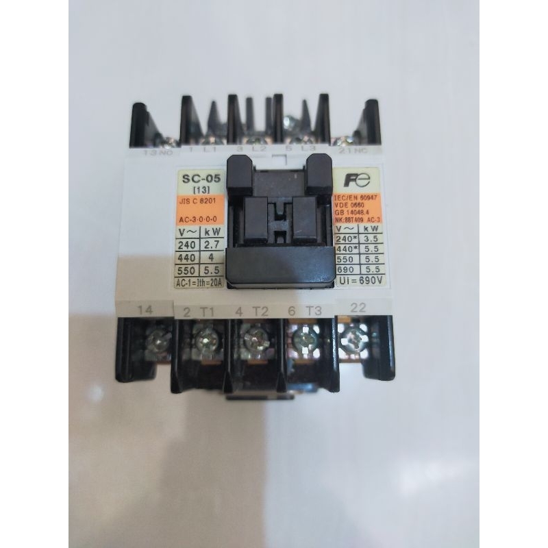 Jual kontaktor fuji sc-05 elektrik 220V contaktor Fuji original second | Shopee Indonesia