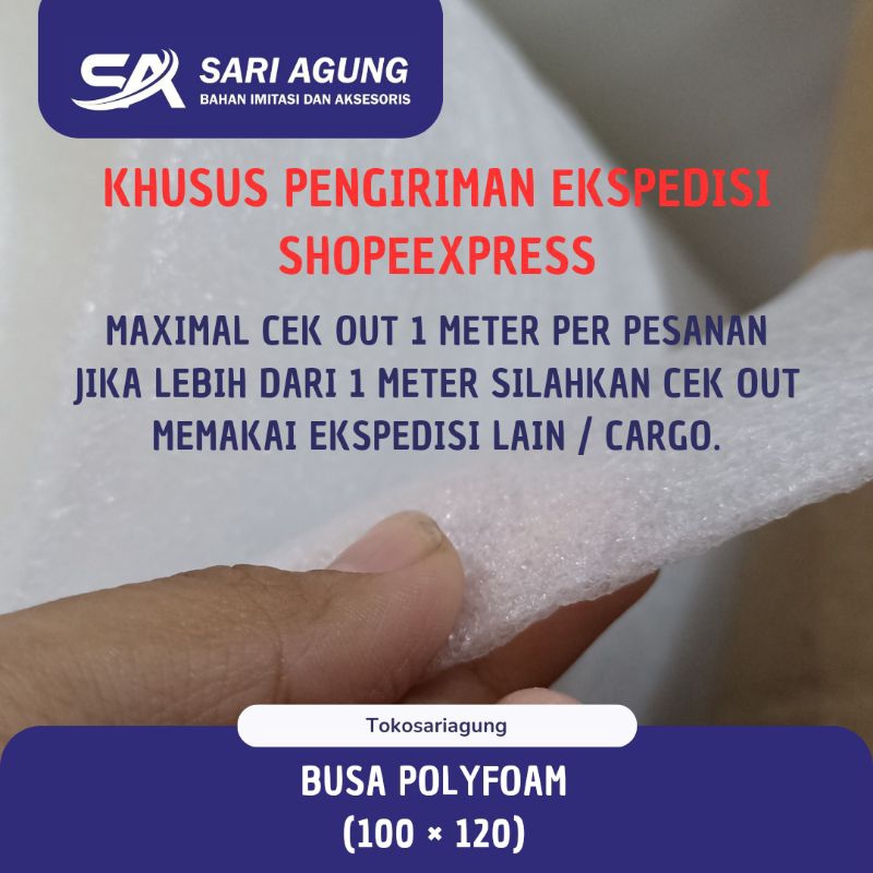 Jual BUSA POLYFOAM PE 2mm 3mm 4mm (METER) FOAM SHEET BUSA LAPIS PACKING ...