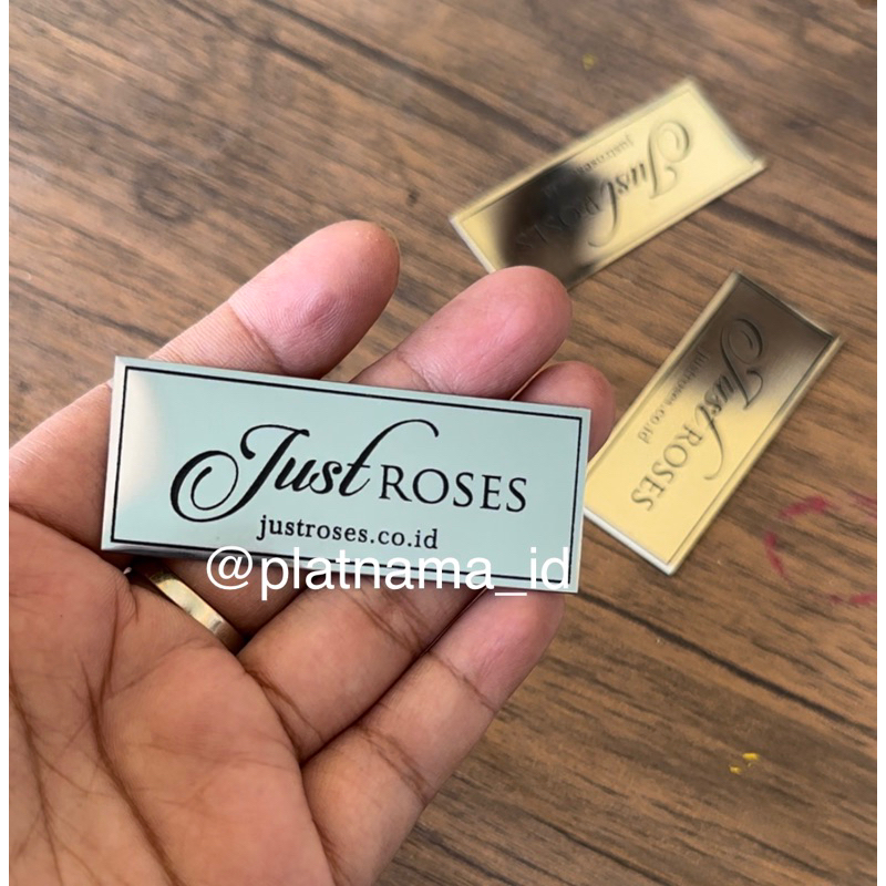 Jual Label plat meja / label plat almari/ label office/ label custom ...