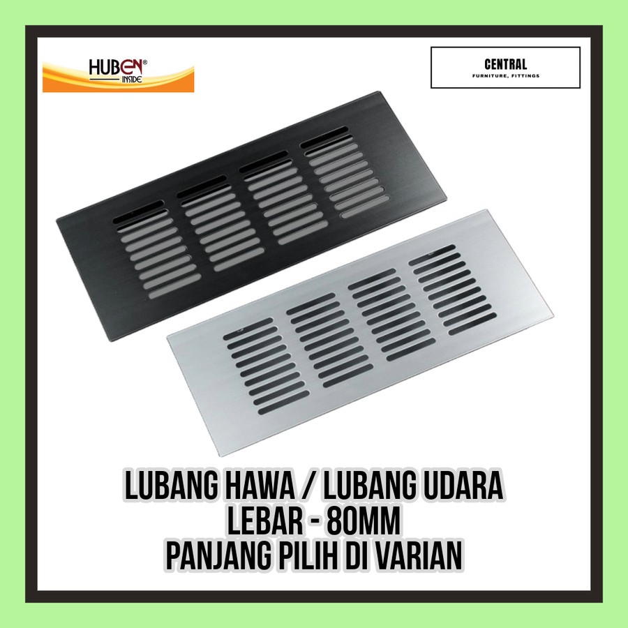 Jual Lubang Hawa Aluminium Lubang Udara Kitchen Set Lemari LUA-80 HUBEN ...