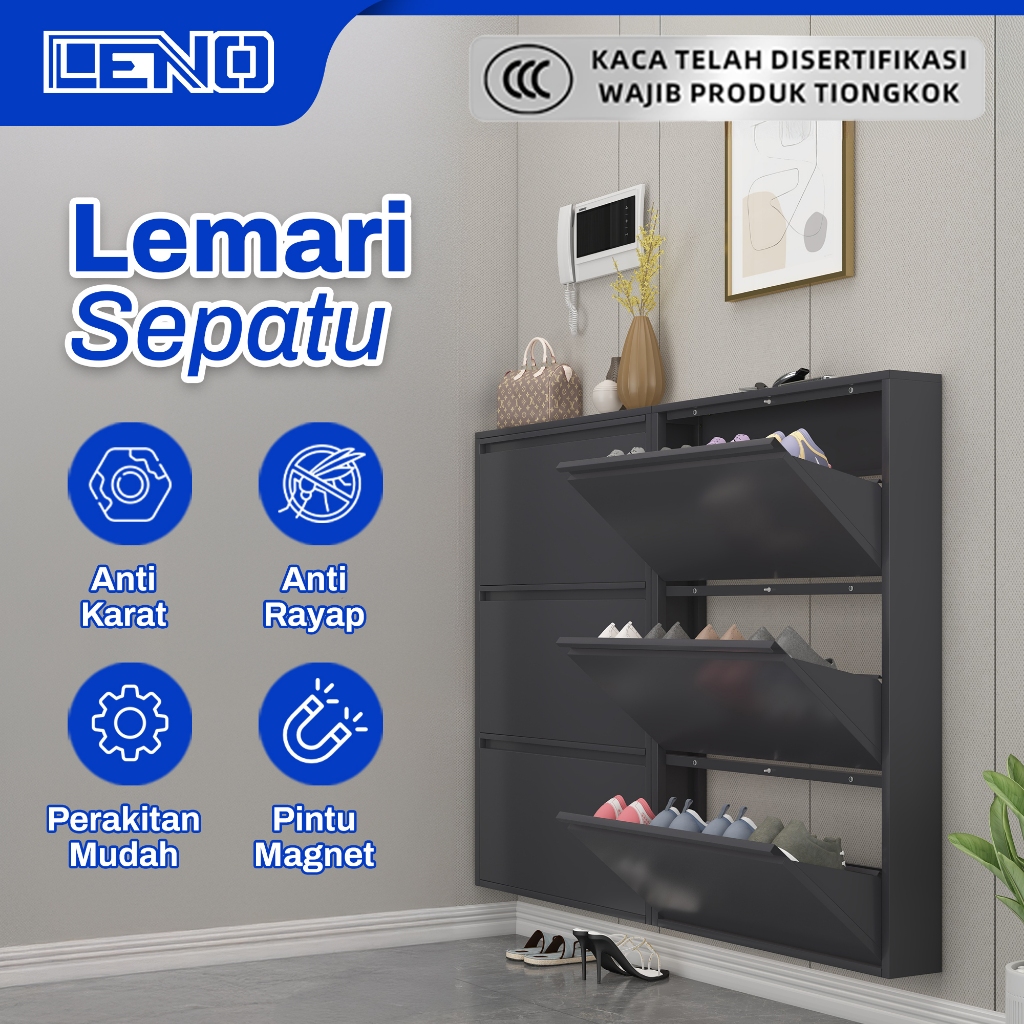 Jual RAK SEPATU BESI LEMARI SEPATU SUSUN TERTUTUP RAK SEPATU BESI KUAT TEBAL RAK SEPATU BESI ...