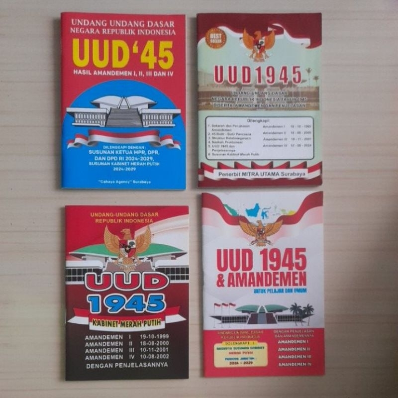 Jual UUD 1945 / UUD 1945 & AMANDEMEN / UUD 45 KABINET MERAH PUTIH | Shopee Indonesia