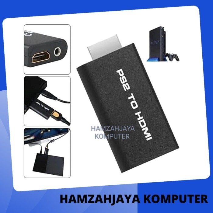 Jual PS2 to HDMI Audio Video AV Adapter Converter 3.5mm Audio Output ...