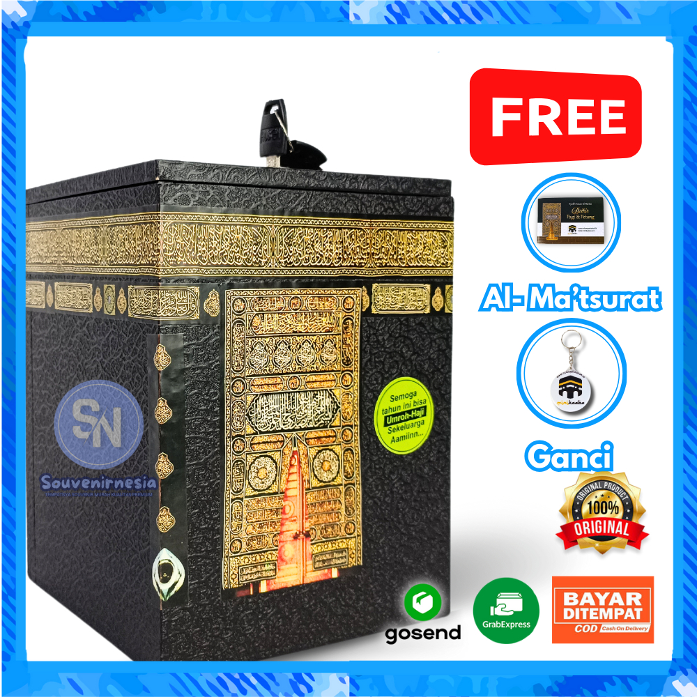 Jual Minikaaba Tabungan Baitullah Ukuran Jumbo Dengan Kunci Motif ...