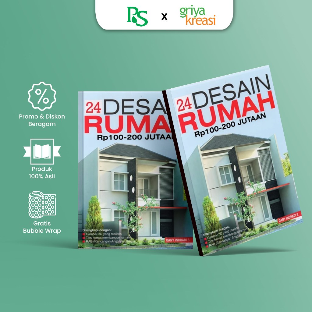 Jual Buku 24 Desain Rumah Rp 100-200 Jutaan - Griya Kreasi | Shopee ...