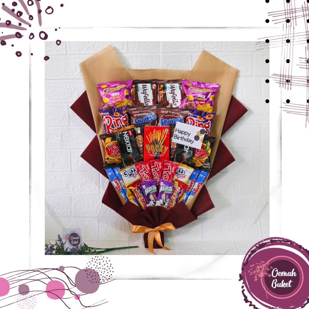 Jual Buket Snack | Buket Besar | Buket Wisuda | Buket Snack Besar ...