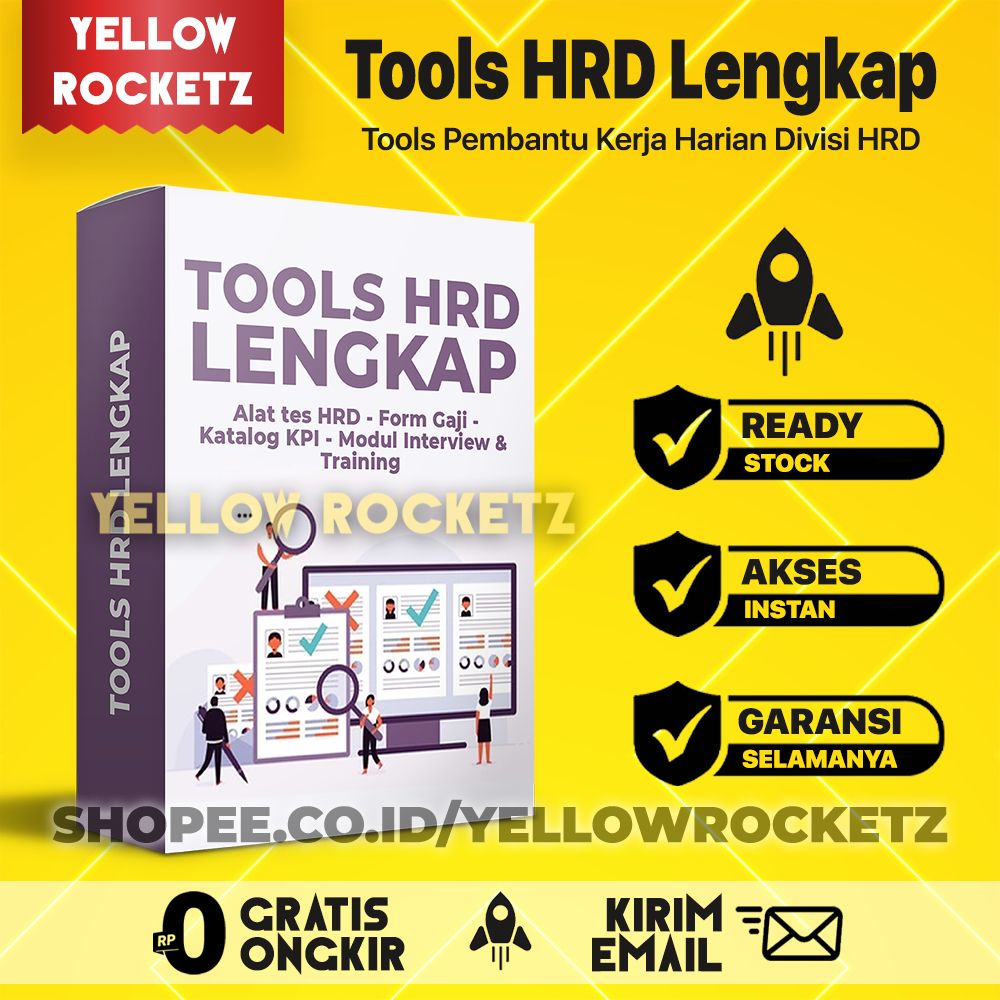 Jual TOOLS HRD - KPI + SOP HRD + Form Tabel Gaji + Modul Interview ...