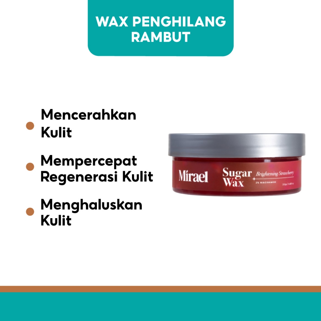 Jual Mirael Waxing Kit Sugar Wax Kulit Kering Moisturizing Krim Cabut ...