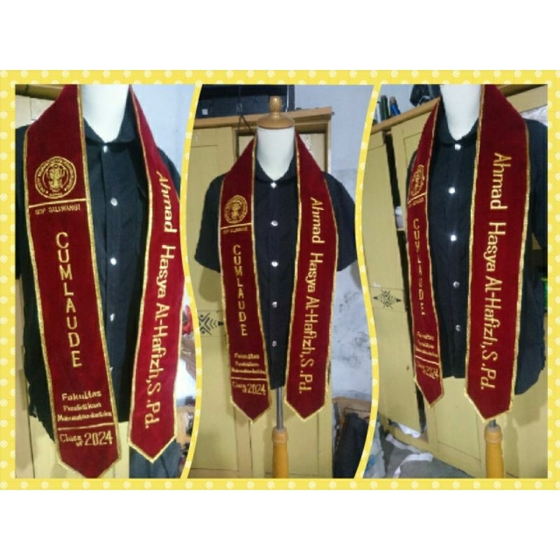 Jual Selempang wisuda Kalung | Selempang wisuda Syal | Shopee Indonesia