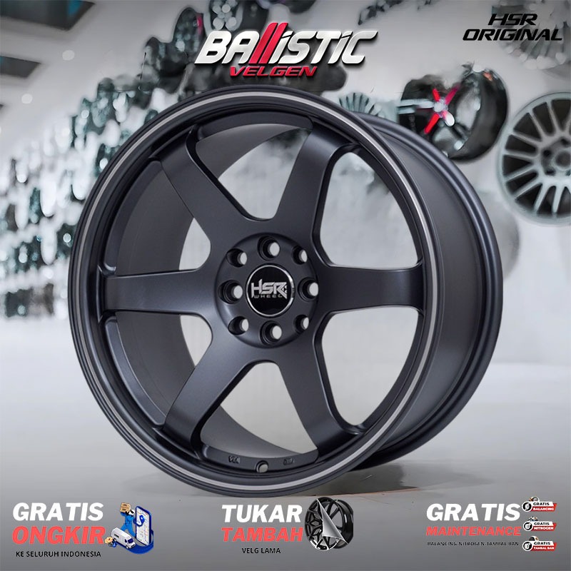 Jual Velg Racing Mobil Model Celong Ring 17 Lubang Baut 4X100 dan 4X114,3 Original HSR Wheel ...